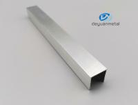 China Mill Finished Aluminium U Profile 6mm Electrophoresis Treatment for sale