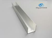 China Mill Finished Aluminium U Profile 6mm Electrophoresis Treatment for sale