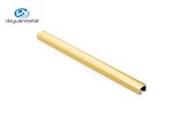 China 10mm Width T6 Aluminium U Channel Profile Bright Gold For Demarcation Line for sale
