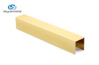 China 0.8mm Thickness Aluminum U Profiles Electrophoresis Treatment For Wall And Floor Decoration for sale