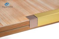 China Trim Angle L Type Aluminium Profile 0.8-1.5mm Thickness T5 T6 gold color for sale