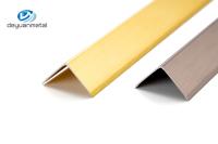 China Trim Angle L Type Aluminium Profile 0.8-1.5mm Thickness T5 T6 gold color for sale