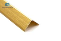 China Trim Angle L Type Aluminium Profile 0.8-1.5mm Thickness T5 T6 gold color for sale