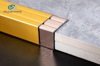 China 6063 Aluminium L Profiles 1.5mmx2mm rustproof Anodized For Decoration Trim Angle for sale