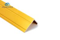 China Anodized Aluminium L Profiles Golden Color 2.5m Length Alu6063 Material for sale