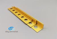 China Electrophoresis L Shaped Aluminium Extrusion With Holes 10-25mm Height for sale