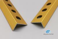China Electrophoresis L Shaped Aluminium Extrusion With Holes 10-25mm Height for sale