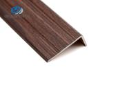 China Aluminum Stright Angel Alloy Profiles Powder Coating Wall Trims Wooden Grain 1cm Height for sale