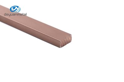 China ODM Matt Silver Aluminium Flat Profile Alu 6063 T5 Extruded Rectangular for sale