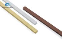 China ODM Matt Silver Aluminium Flat Profile Alu 6063 T5 Extruded Rectangular for sale