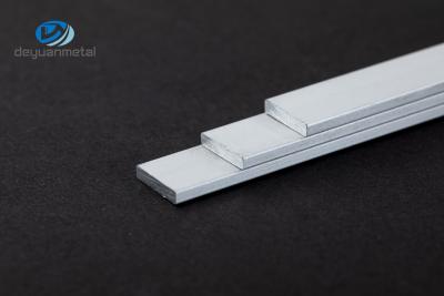 China 6063 Aluminium Flat Profile 5mm Extruded Rectangular 160Mpa Tensile for sale