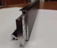 China 6063 T5 Aluminium Door Partition Fence Profiles Clip Bracket for sale