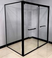 China 1.0mm Thickness Double Sliding Door With Angle Return Aluminium Shower Profiles for sale