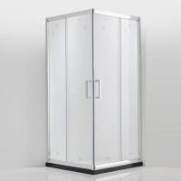 China Customized Aluminum Shower Door With Square Corner And Powder Coating for sale