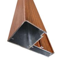 China Aluminium Casement windows profiles with wooden grain for Latin American market for sale