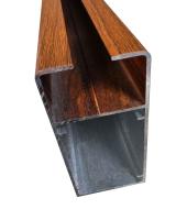 China Manufacturer Aluminium Casement Window Profiles Featuring Wood Grain for sale