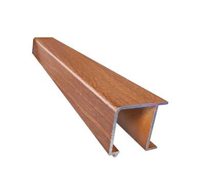 China Wooden Grain Aluminium Casement Window And Door Profile 6063 T5 for sale