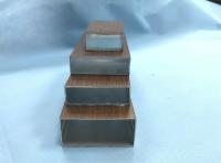 China Wooden Grain Square Aluminum Extrusions With Alloy 6060 6061 6063 6082 for sale