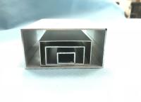 China Wooden Grain Square Aluminum Extrusions With Alloy 6060 6061 6063 6082 for sale
