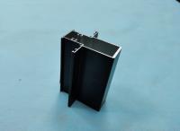 China 6063 T5 Aluminium Sliding Door Profiles Powder Coating Black for sale