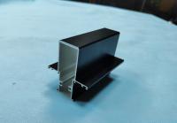 China 6063 T5 Aluminium Sliding Door Profiles Powder Coating Black for sale