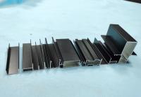 China 6063 T5 Aluminium Sliding Door Profiles Powder Coating Black for sale