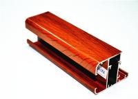 China Powder Coating 6063-T5 Wood Grain Aluminium , Aluminium Door And Window Frames for sale