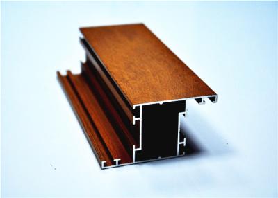 China Customized Powder Coating Wood Grain Aluminium For Window 6063 T5 for sale