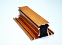 China High Intensity Wood Grain  Aluminium Construction Profiles 6063 T5 / T6 for sale
