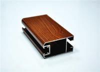China Commercial Wood Grain Aluminum Extrusion Profile for Casement Window 6063 T6 for sale