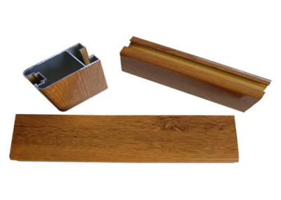 China 6063-T5 Wood Grain Aluminum , Aluminum Extrusion Profile For Office Room for sale
