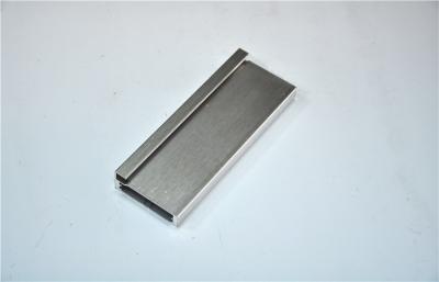 China Silver Brushed Aluminium Extrusion Profiles For Decoration , 6063-T5 for sale