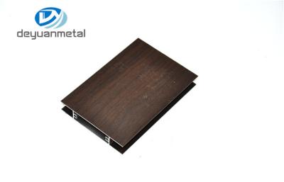 China 6063 T5 Wood Grain  Aluminum Windows Profile , Aluminium Frame For Office Room for sale