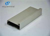 China Silver Anodized Aluminium Extrusion Profile For Aluminium Cabinet Decoration , 6063-T5 for sale