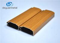 China Professional Wood Grain Aluminum Profiles For Decoration Alloy 6063-T5 / T6 for sale