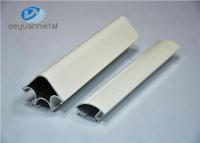 China 6063-T5 White Powder Coating Aluminum Door Profile High Yield Strength for sale