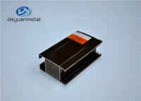 China Electrophoresis Bronze Aluminum Window And Door Frame Profile With Sand Blasting for sale