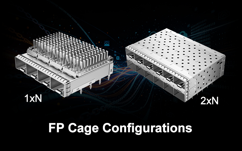 SFP Cage Configurations (1xN and 2xN)