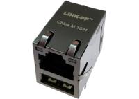 China 08C2-1X1T-03-F RJ45 USB Connector 10 / 100Mbps Magnetic One USB Type for sale