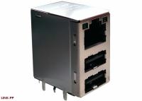China JW00013 USB With Rj45 Connectors 10 / 100 / 1000Mbps Magnetic for sale