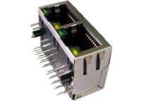 China MIC24810-0104 Multi-port RJ45 Integrated 1x2 10 / 100 Base–T AutoMDIX RJ45 for sale