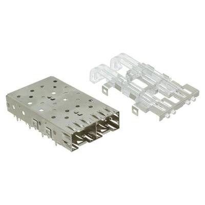 China 1761007-2 SFP Cage 1X2 Port 4GB/S With Lightpipe for sale
