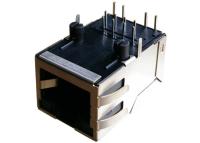 China MIC2511A-0141 Magnetic RJ45 Jack  LAN-Übertrager WE-RJ45 LAN 10 / 100BaseT for sale