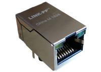 China MIC24313-0101 Magnetic RJ45 Jack MIC24311-0101 Tab-up With Integrated 100Mbps for sale