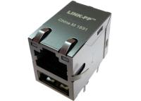 China 0821-1B1T-43-F RJ45 USB Connector Conn Magjack 2Port 1000 Base-T Shielded for sale