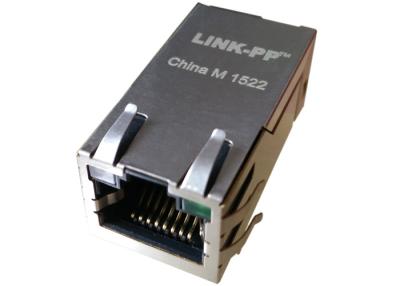 China 0826-1A1T-43-F Gigabit  Magjack 12 Cores Tab-Up 1Port 1000 Base-T RJ45 for sale