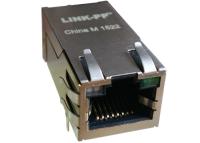 China 0826-1XX1-43-F Gigabit  Magjack 12 Cores Tab-Up 1Port 1000 Base-T RJ45 for sale