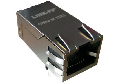 China 0826-1B1T-23-F Gigabit  Magjack 12 Cores Tab-Up 1Port 1000 Base-T RJ45 for sale