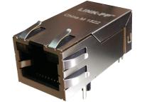 China 0826-1Y1T-23-F Gigabit Conn Magjack 1Port 1000 Base-T RJ45 Shielded Tab-Up for sale