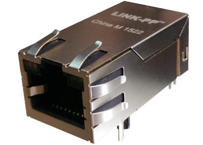 China 0826-1Y1T-23-F Gigabit Conn Magjack 1Port 1000 Base-T RJ45 Shielded Tab-Up for sale